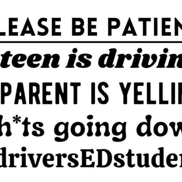 Funny Student Driver - Etsy