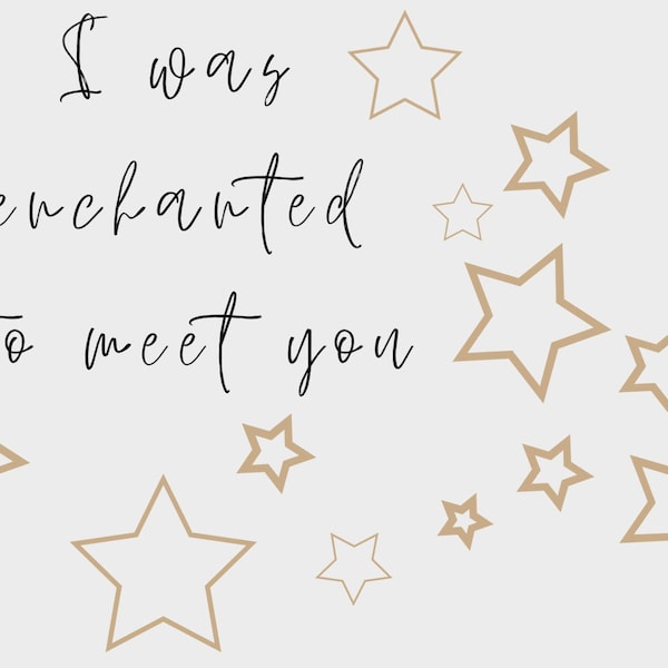 Enchanted to Meet You Svg - Etsy
