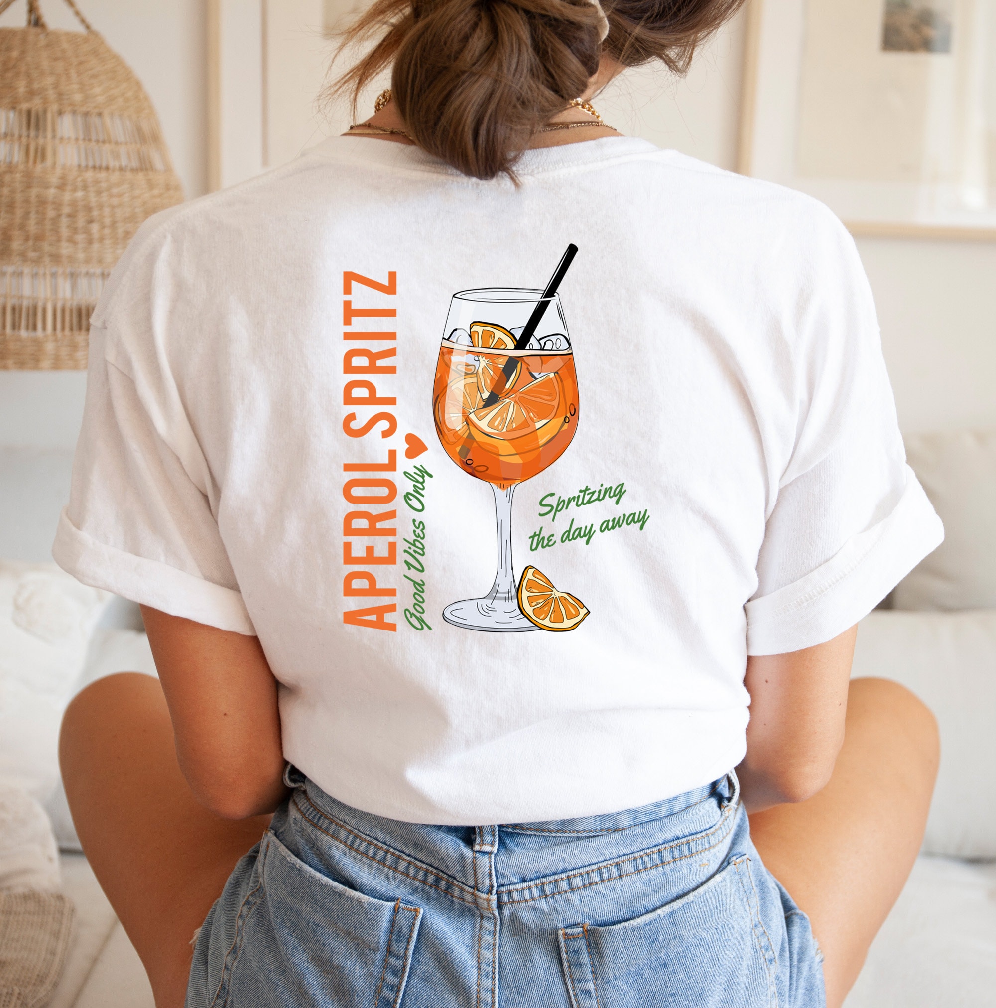 Aesthetic T-Shirt Aperol Spritz Backprint Aperol Shirt Mann Holy ...