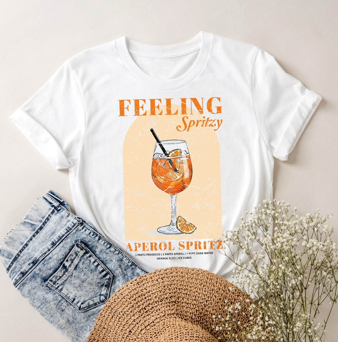 Aperol Spritz Tshirt • Feeling Spritzy • Vintage Aperitivo Shirt ...