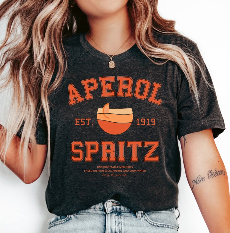 Aperol Shirt Geschenk Aperol Spritz Tshirt Italian Aperitivo T-Shirt ...
