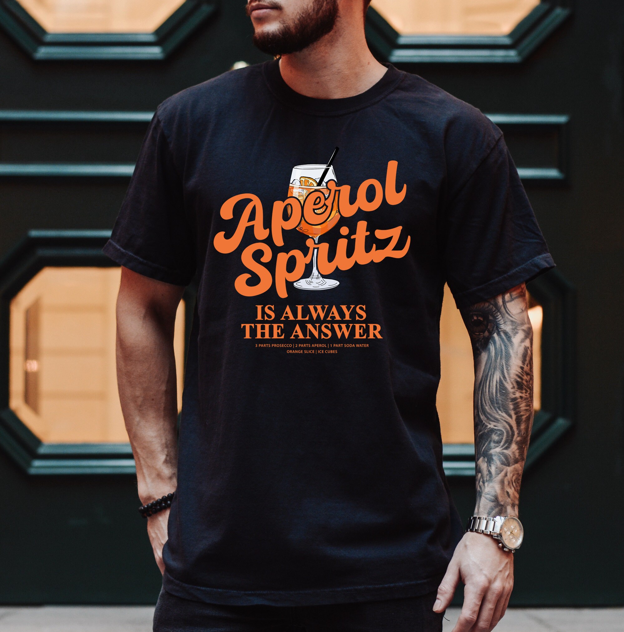 Aperol Spritz is always the answer T-Shirt Aperol Tshirt Alcohol Funny ...