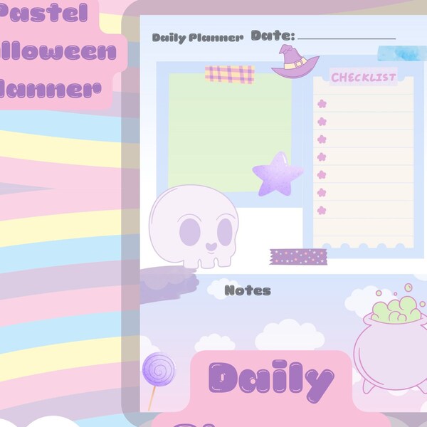 Printable Planner, Weekly Planner, Cute Pastel Mushroom, Pastelcore ...