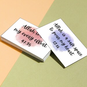 Self Affirmations From Quran, Positive Islamic Card Muslim ...