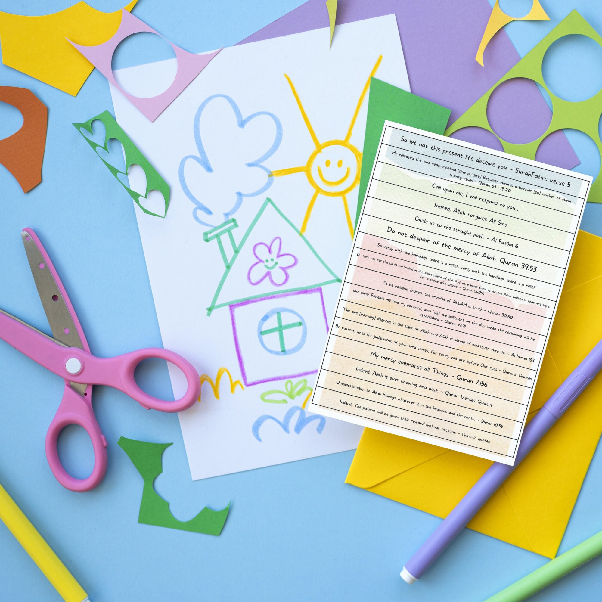 Islamic Reminders Jar Quran Verse Inspirational Duas Islam Gift Set ...