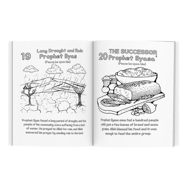 25 Prophets of Allah Coloring Book, Islam Prophet, Quran Education ...