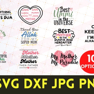 Islamic Mother Bundle Svg, Muslim Mom JPEG, Motherhood PNG, Mothers Day ...