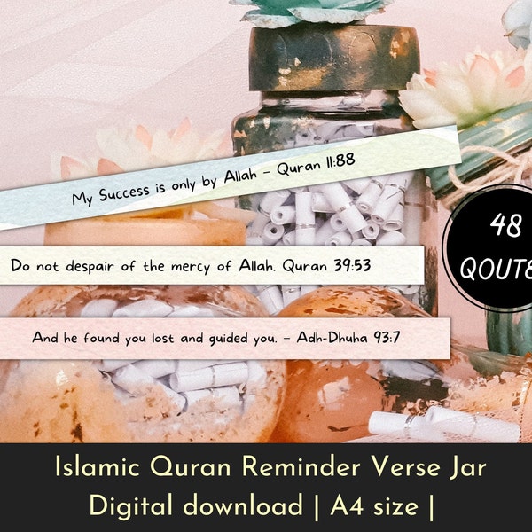 Quran Verses in a Jar - Etsy