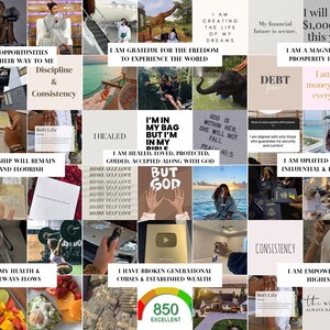 Vision Board Template | 2024 Goals | Beginner Friendly Vision Board ...