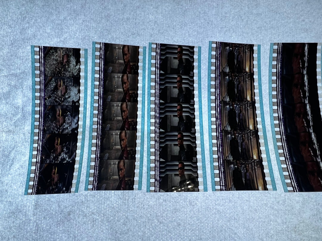 Terminator 3 Genuine 35mm Film Cell Strips, 5 Strips of 5 Cells ...