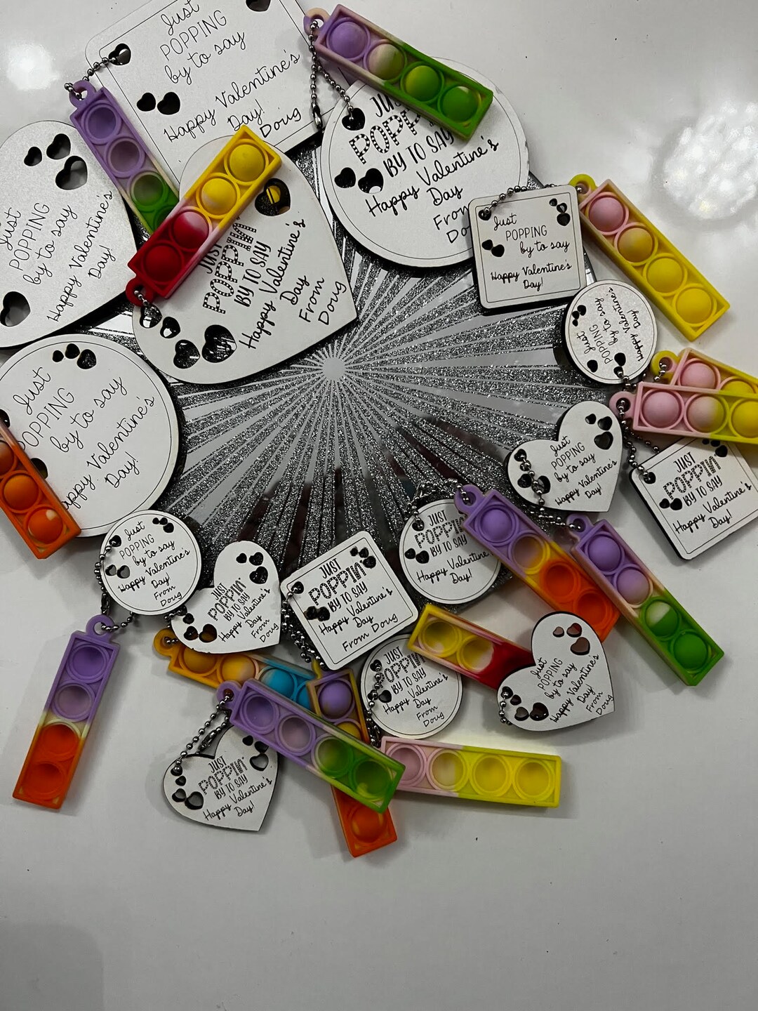 Valentine Pop Tags, Valentine Pop It Tags, Valentine Gifts, Valentines ...