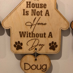 Personalised Pet Sign. A House is Not a Home Without a Dog Dog Sign ...