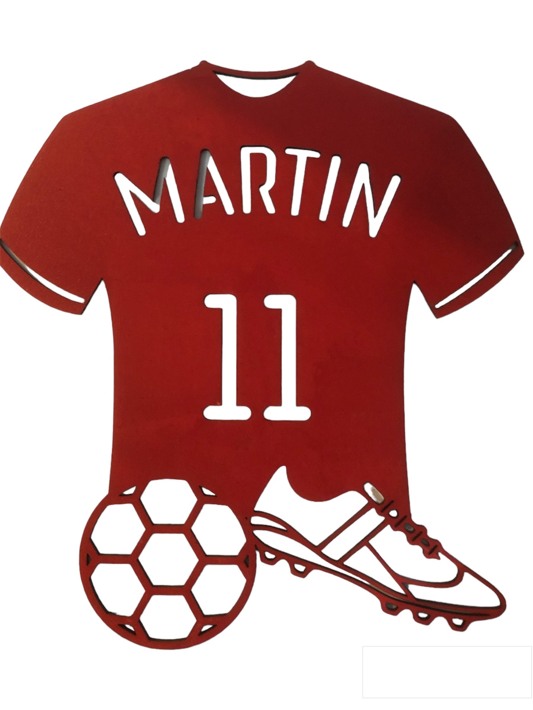 Personalised Football Shirt, Personalised Kids Door Sign, Football ...