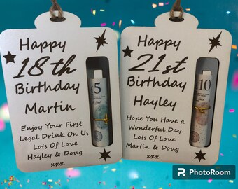 Personalised Money Holder Wooden Keepsake Money Voucher - Etsy UK