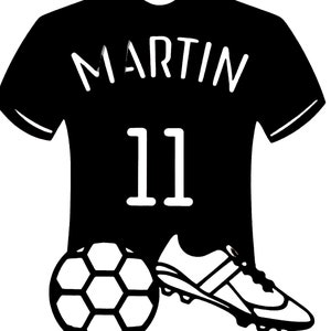 Personalised Football Shirt, Personalised Kids Door Sign, Football ...