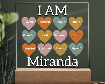 Positive Affirmation Sign, I Am Daily Affirmation, Inspirational Home ...