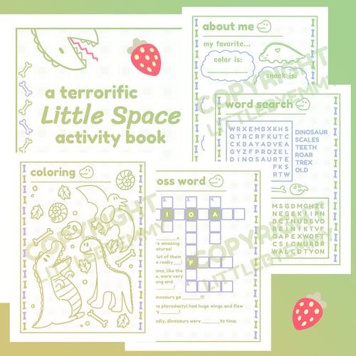 Little Space Activity Book BERRY - Etsy