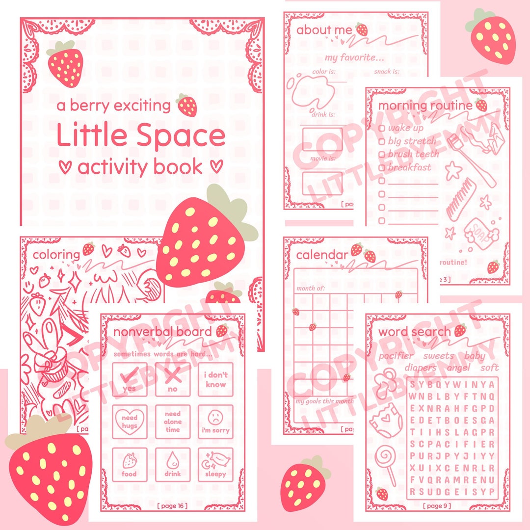Little Space Activity Book | BERRY - Etsy