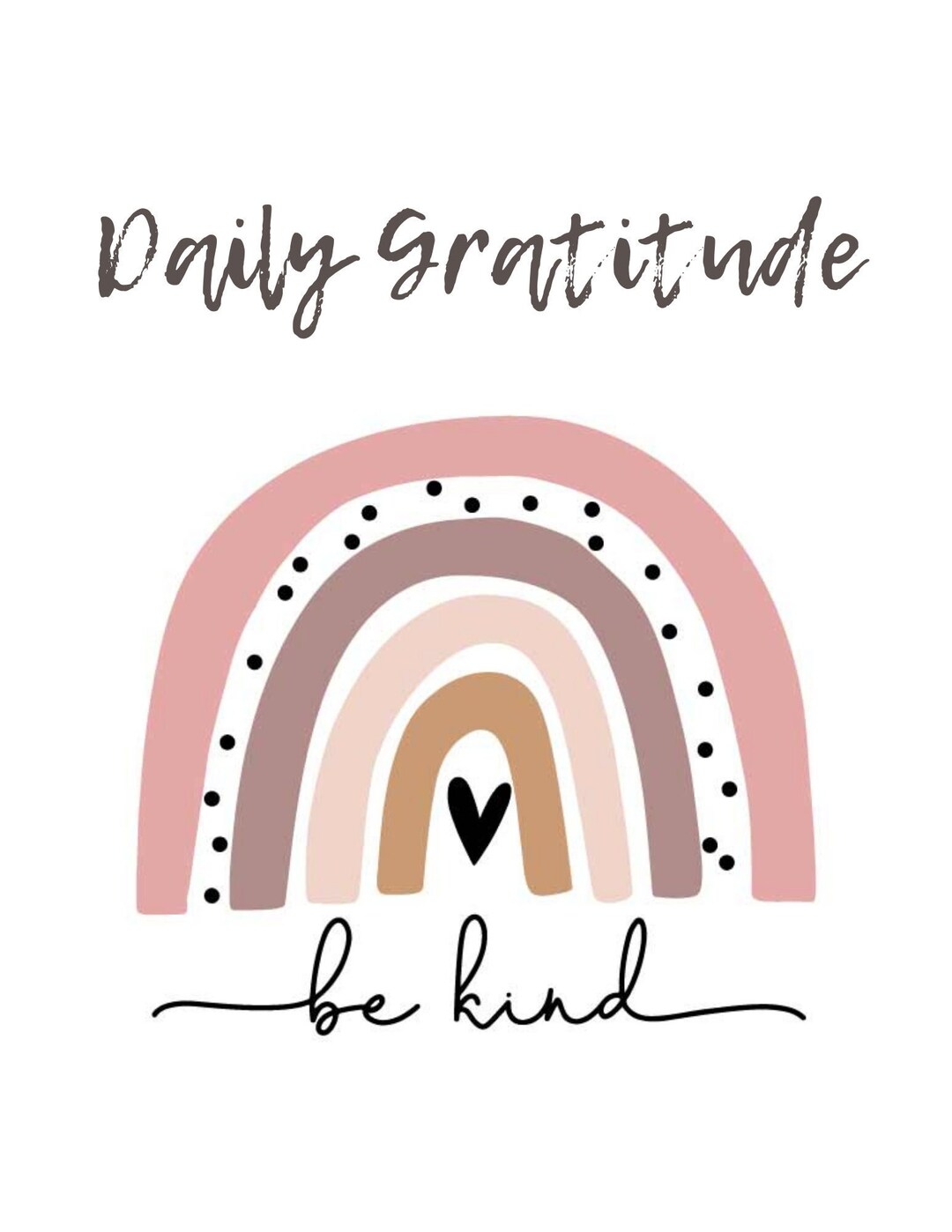 Daily Gratitude Rainbow Journal - Etsy