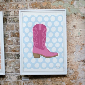 Cowboy Boot Art Print Set of 3 - Etsy