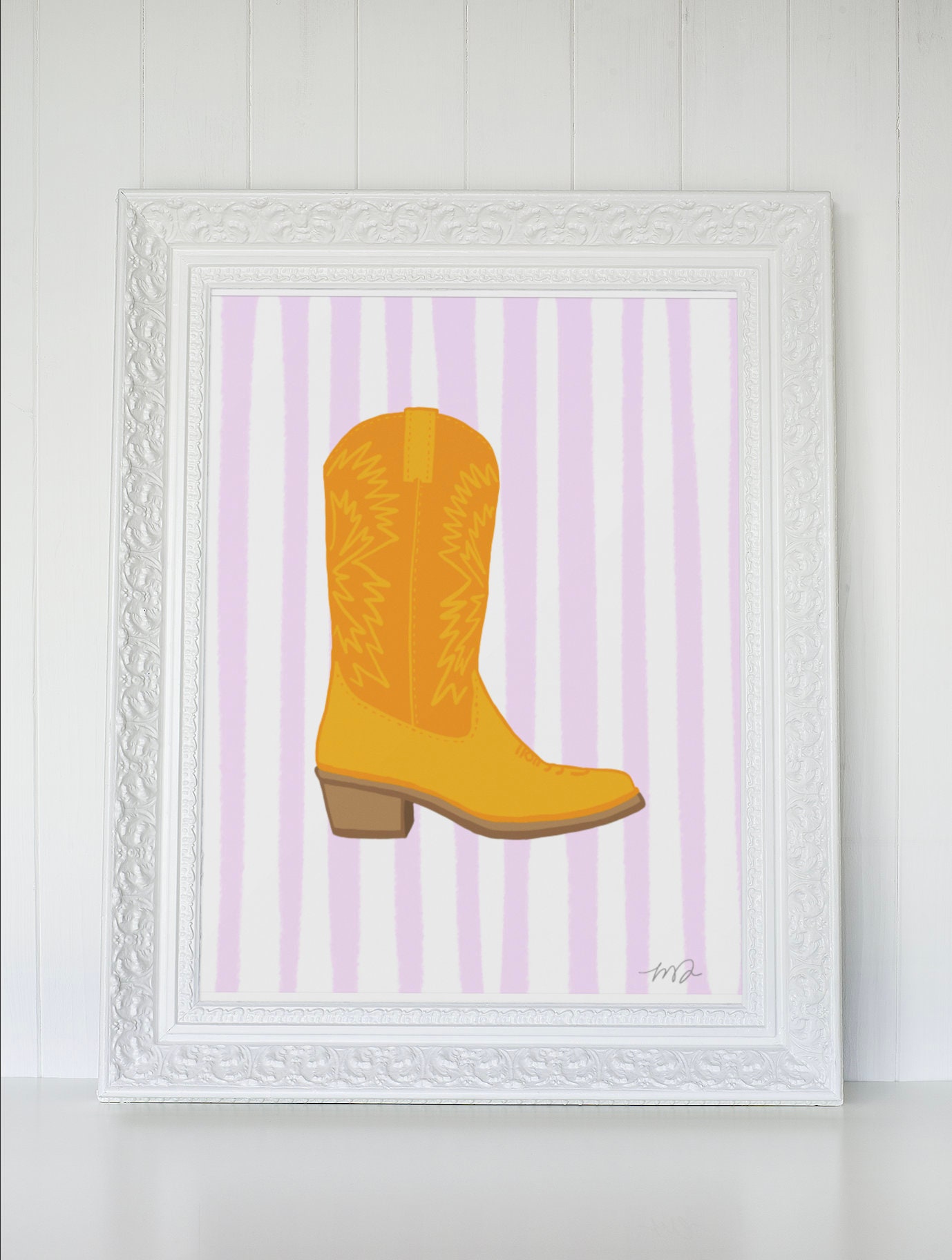 Cowboy Boot Art Print- Set of 3 - Etsy