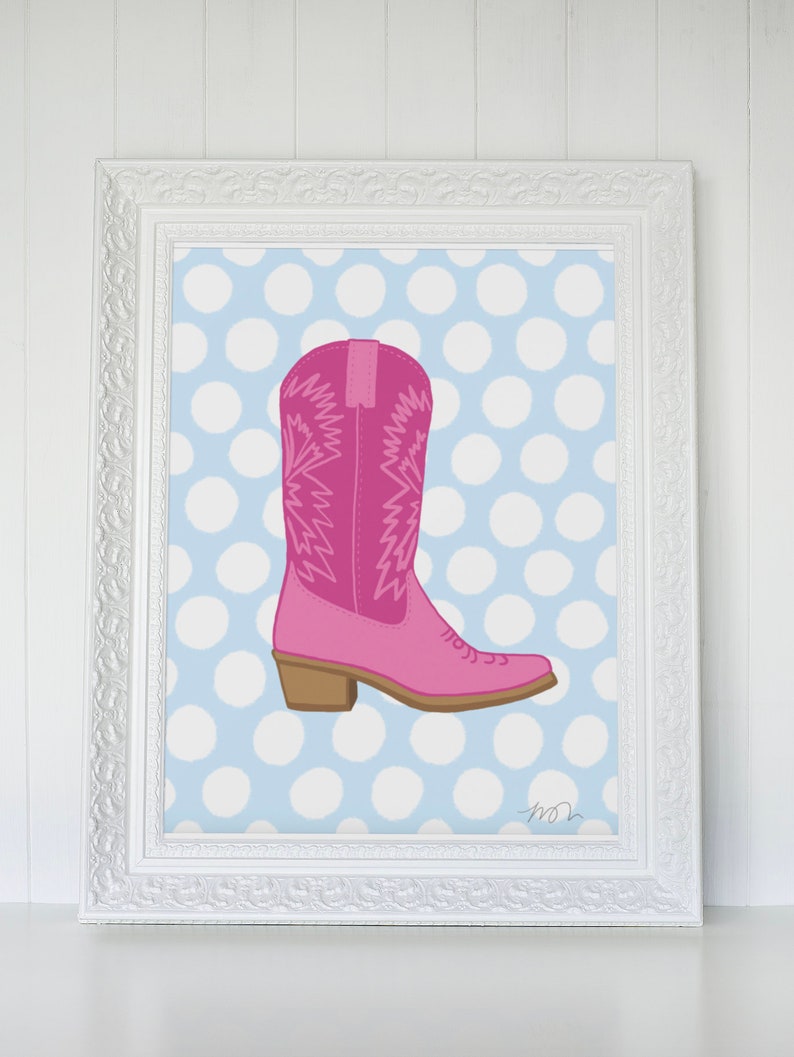 Cowboy Boot Art Print Set of 3 - Etsy