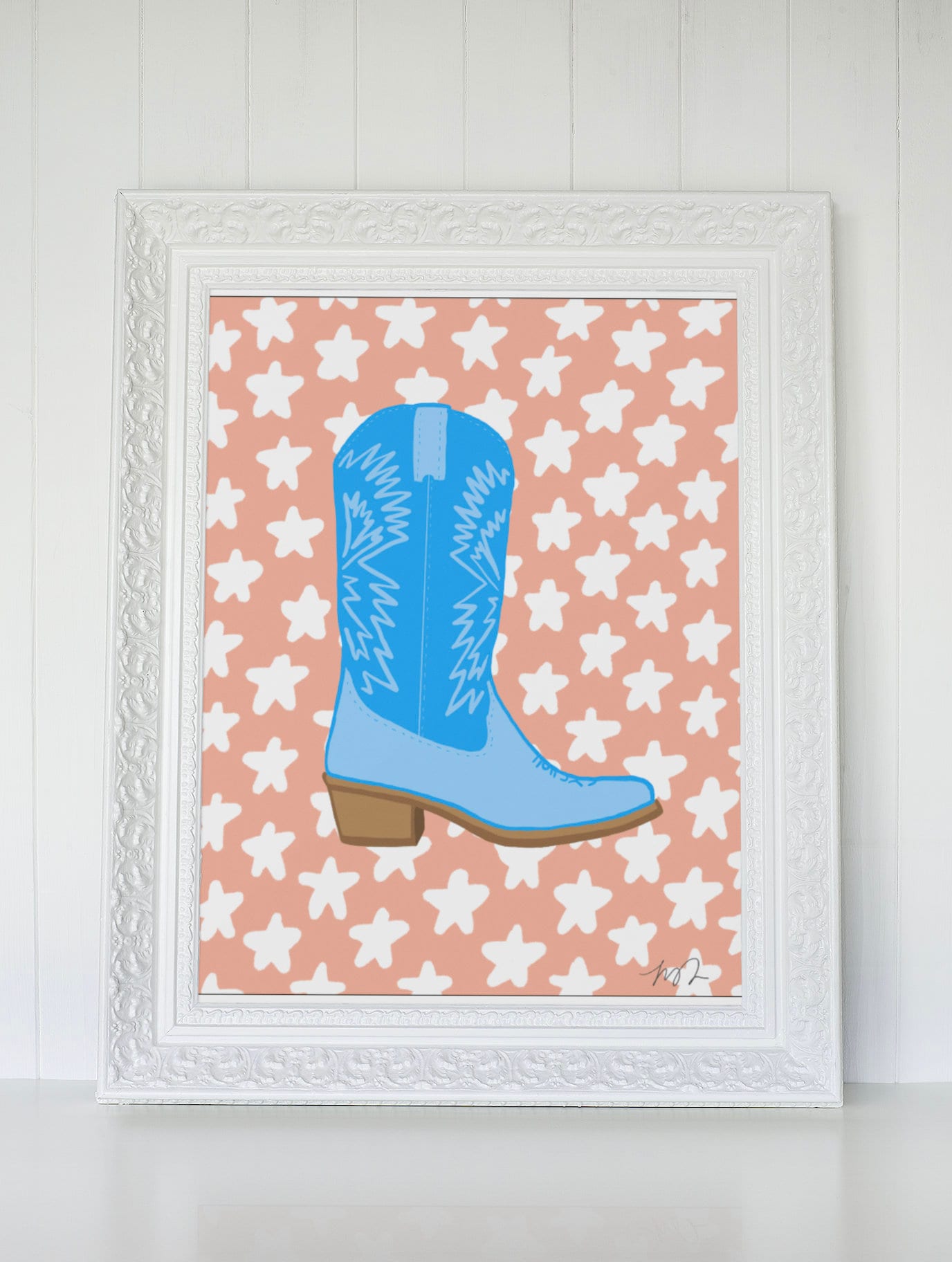 Cowboy Boot Art Print- Set of 3 - Etsy
