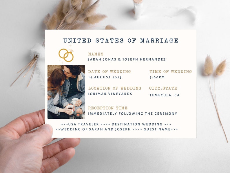 Editable Passport Wedding Invitation Destination Wedding Invitation ...