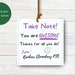 Editable Smile Teacher Appreciation Gift Tag You're Awesome Teach Gift ...