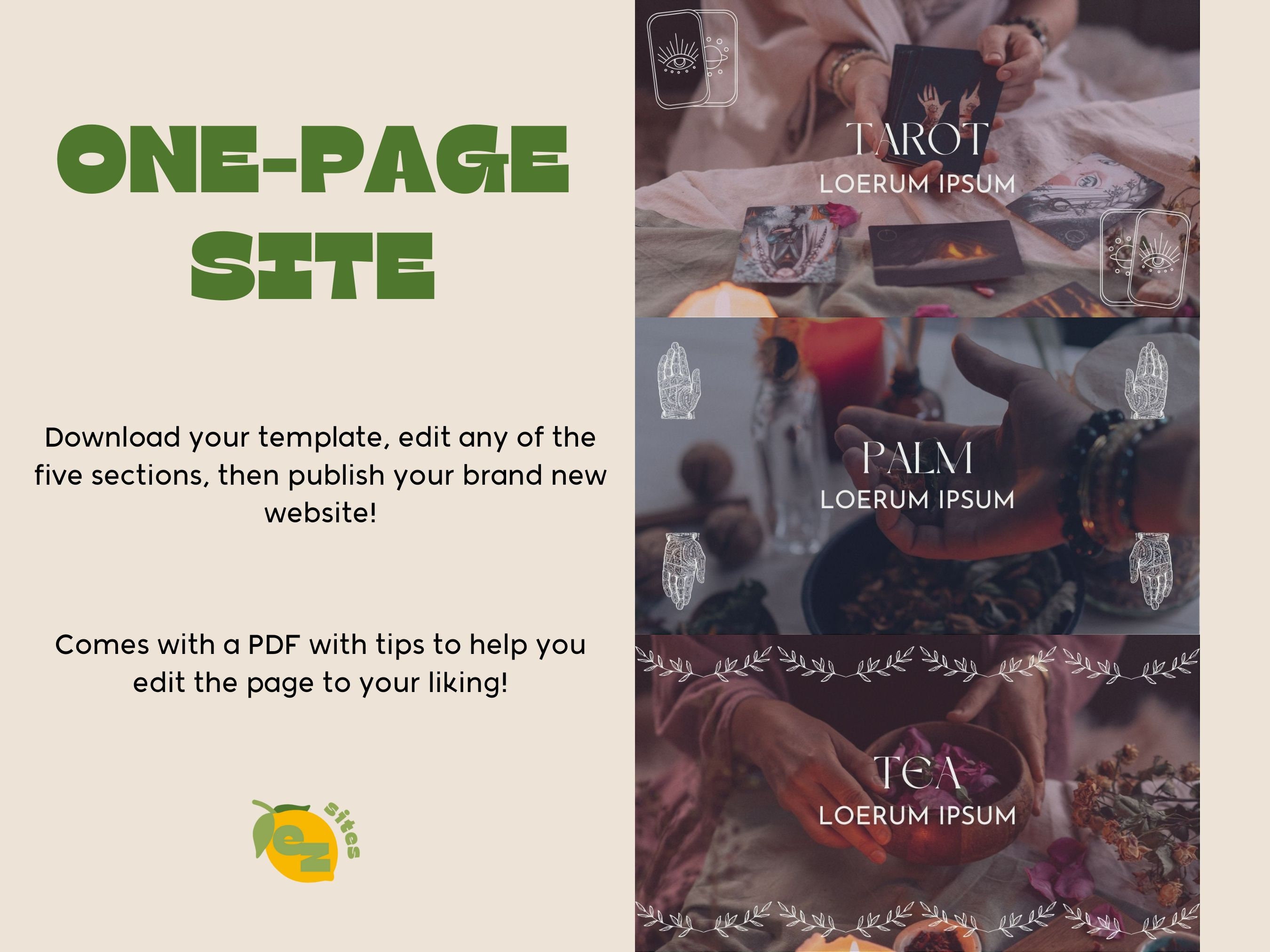 Spiritual Path Website Temple Canva | Spiritual Coach Website ...