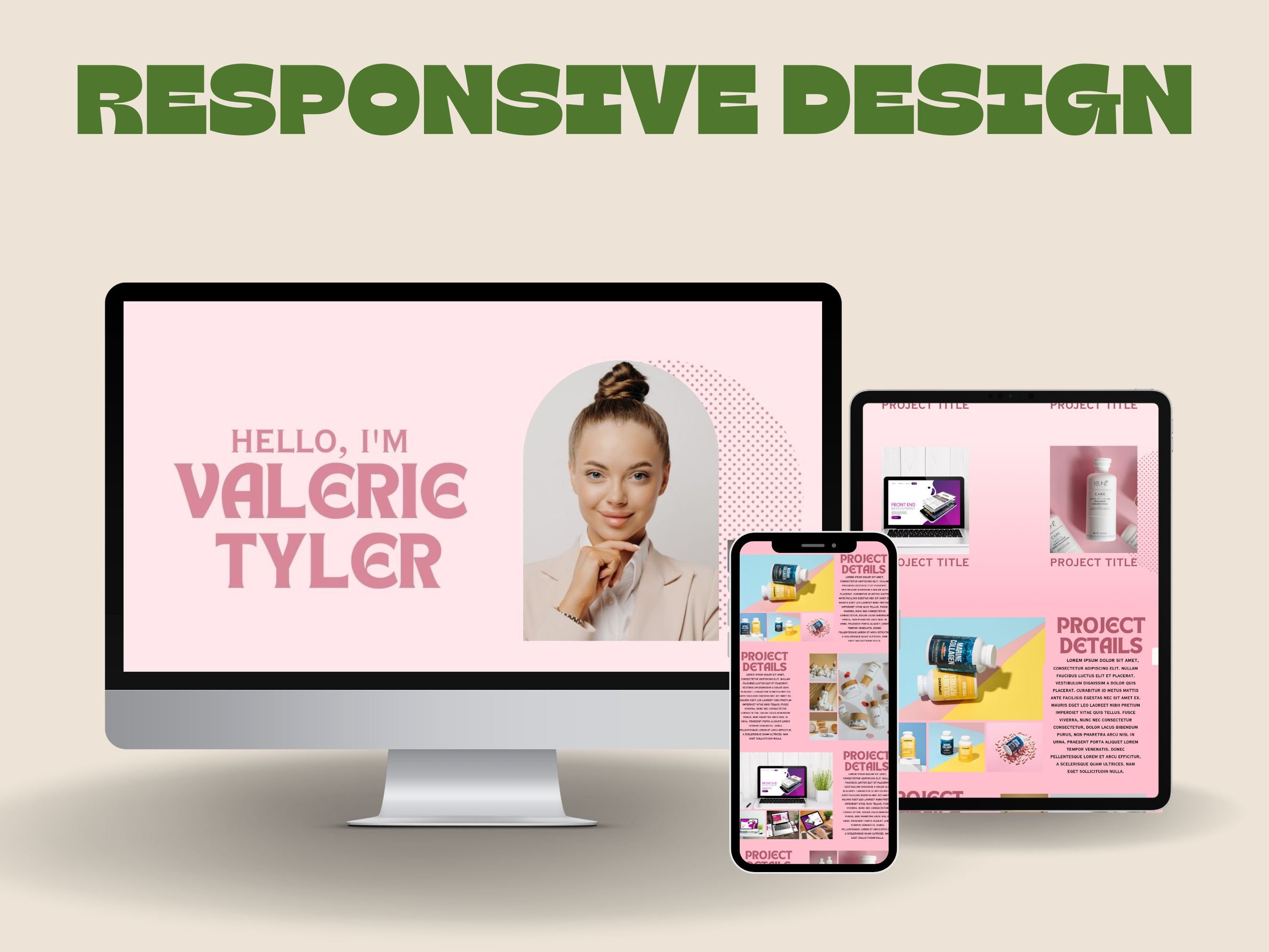 Gradient Portfolio Website Template | Designer Freelancer Website ...