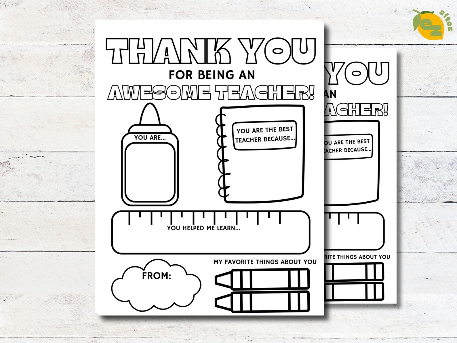 Teacher Appreciation Week Printable Teacher Appreciation Gift | Thank ...