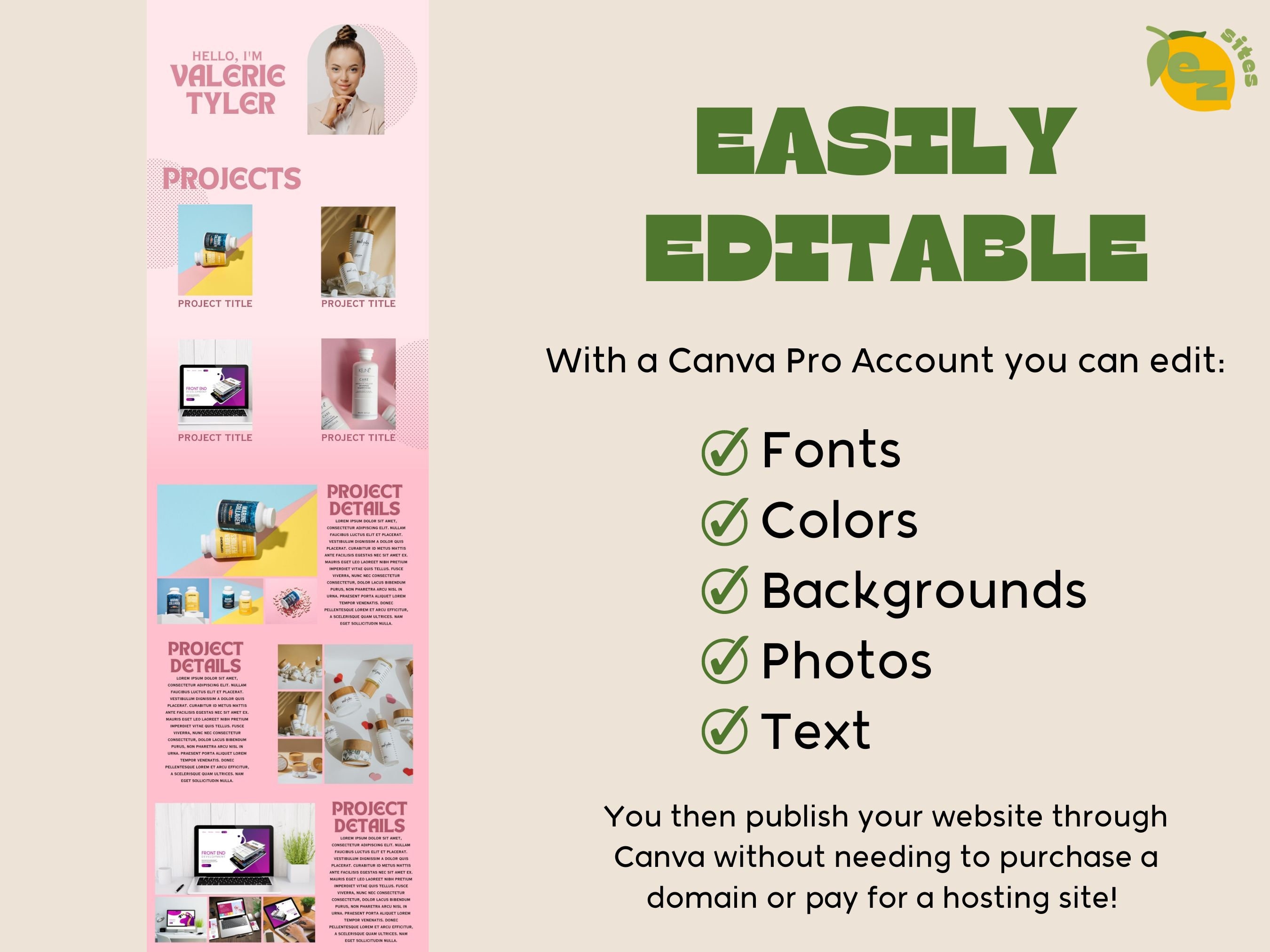 Gradient Portfolio Website Template | Designer Freelancer Website ...