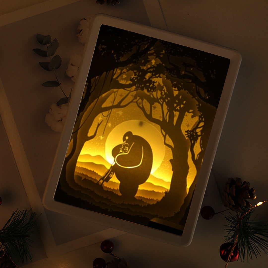 Baymax 3D Paper Cutting Light Box Template Files SVG for DIY - Etsy