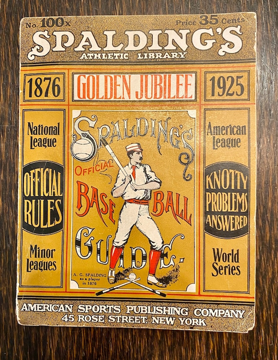 Spaldings Official Baseball Guide 1925 Athletic Library - Etsy