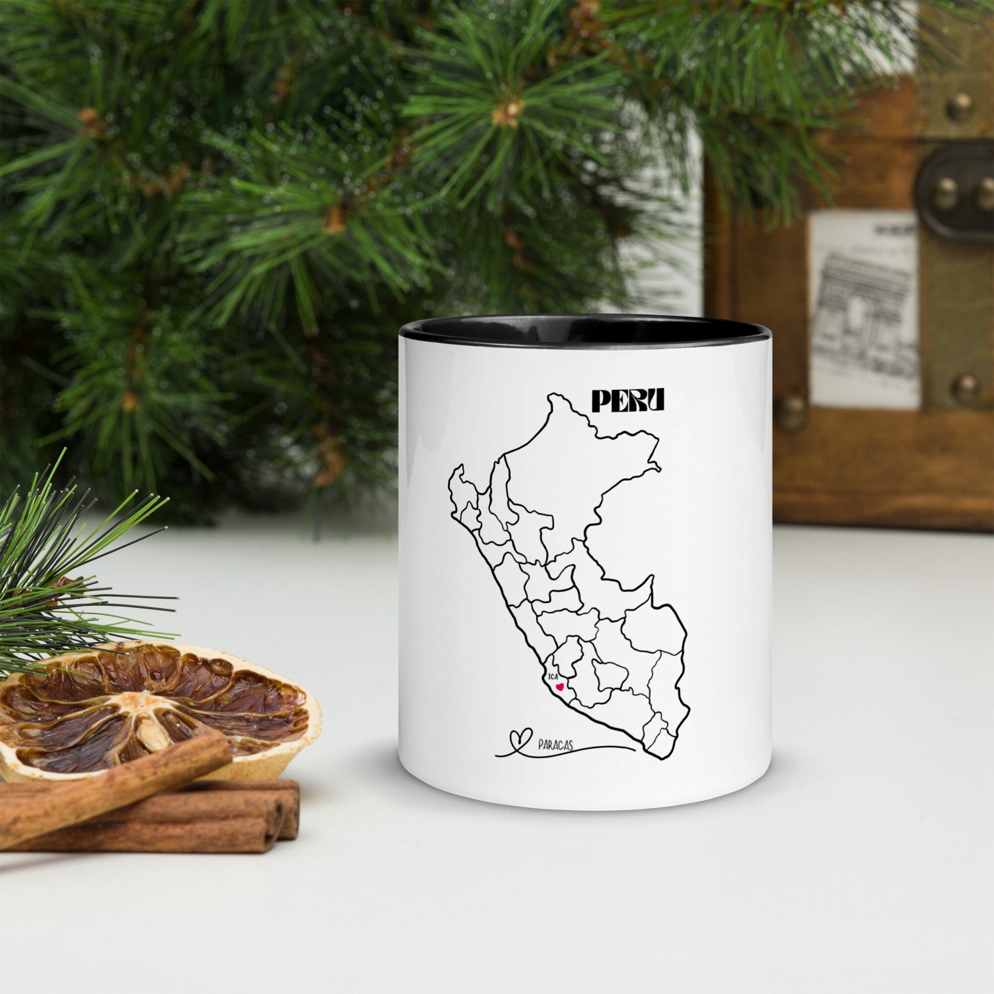 Peru Map / Many Countries Mug With Color Inside Unique Peru - Etsy
