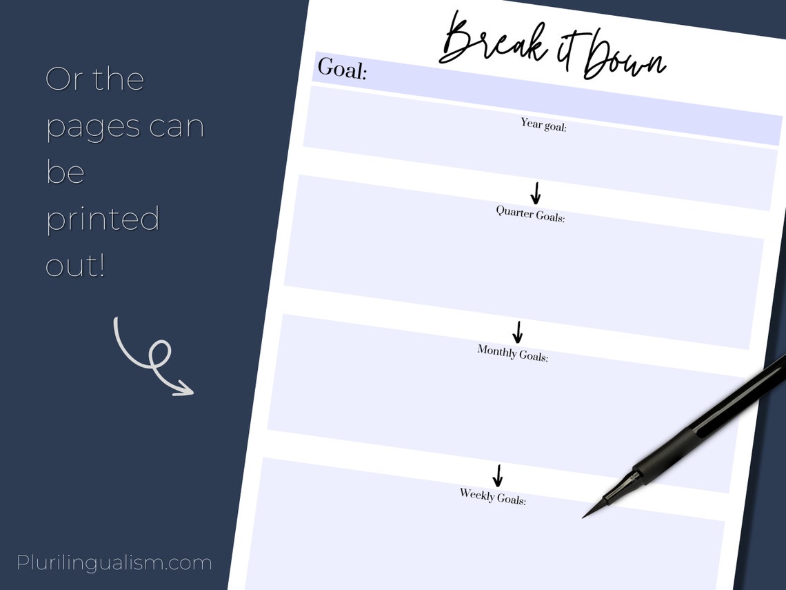 SMART Language Goals Printable | Goal Help, Foreign Language Goal ...