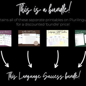 Language Success Printable Bundle | Language Goal Setting Printable ...