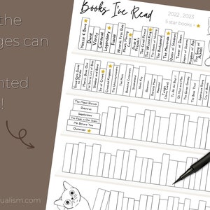 Book Tracker Printable | Book Log, Bookshelf With Cats, Simple Book Log ...