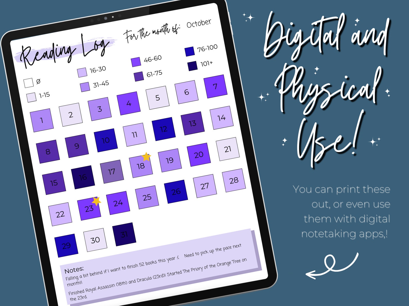 Page Log for Readers Page Tracker, Booklover Printable, Reading ...