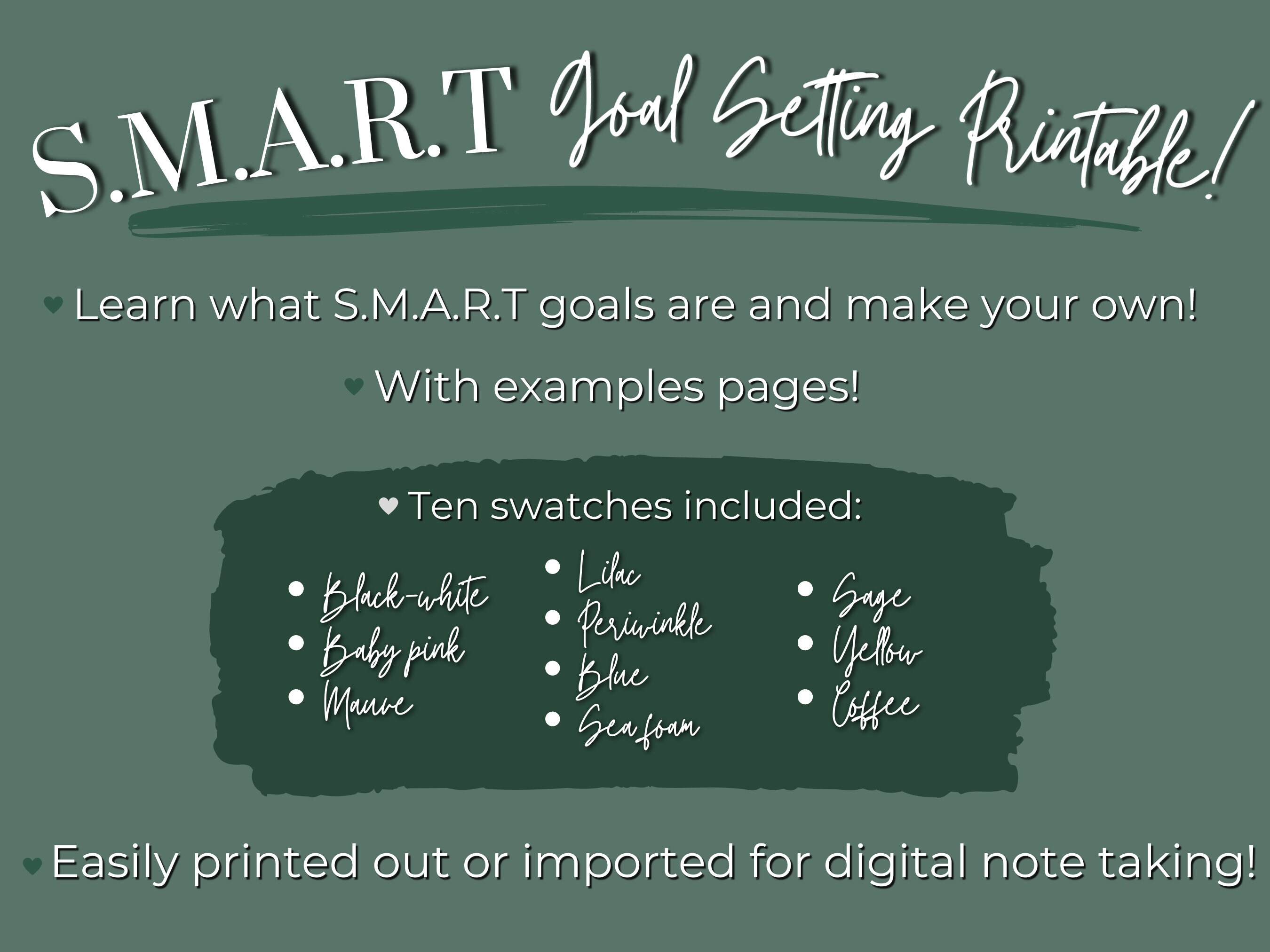 SMART Language Goals Printable Goal Help, Foreign Language Goal Tracker ...