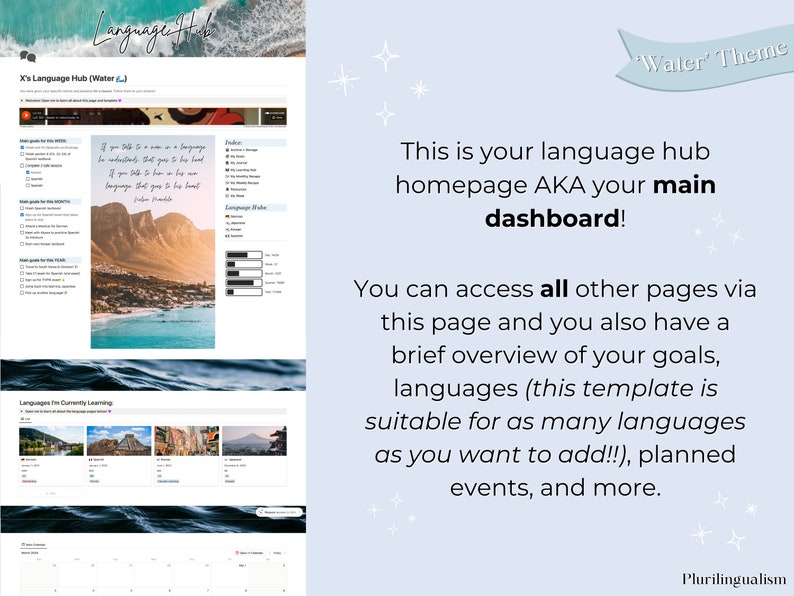 All-in-one Language Hub! Giant Notion Template for Language Learners ...