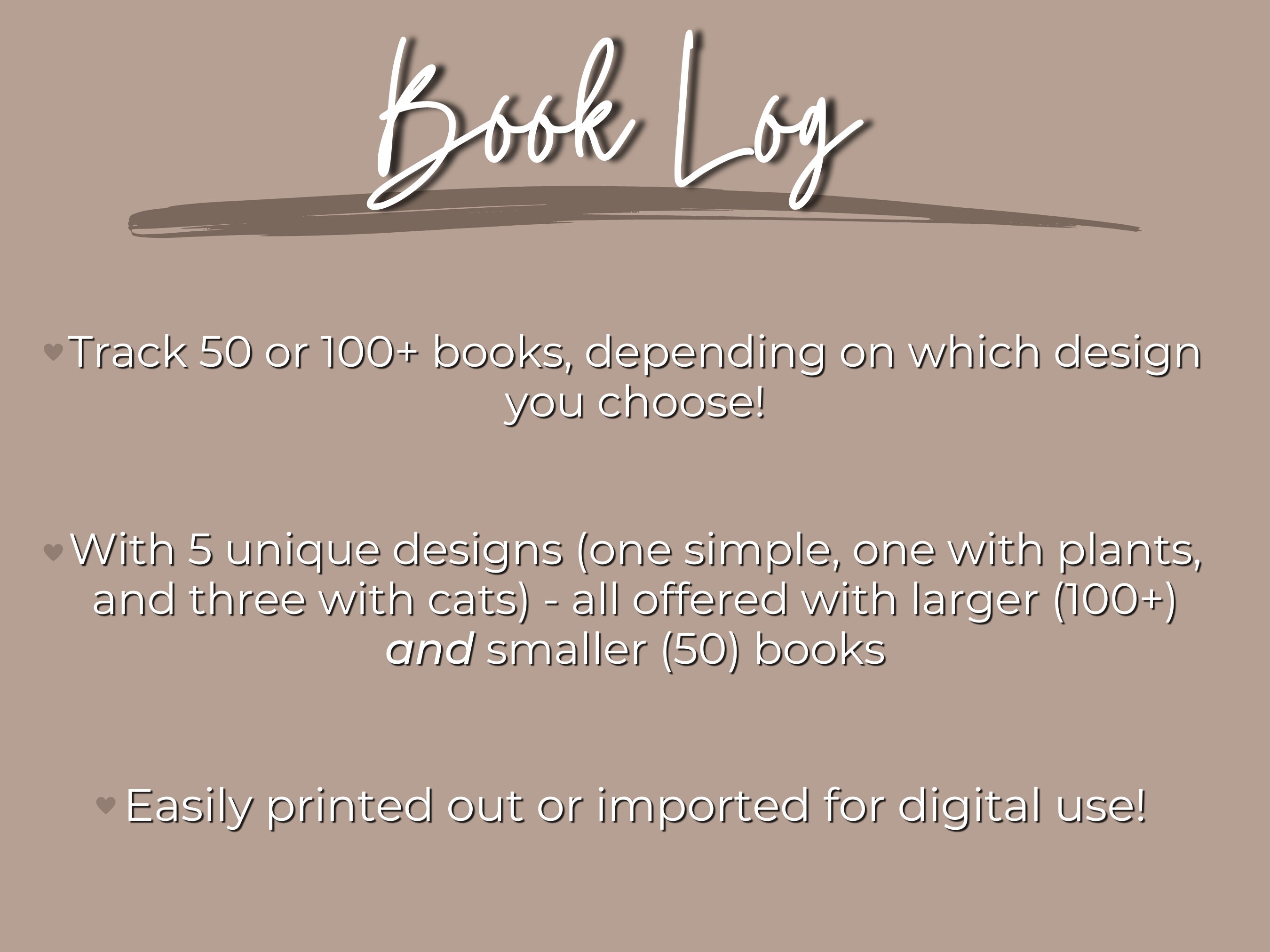 Book Tracker Printable | Book Log, Bookshelf With Cats, Simple Book Log ...