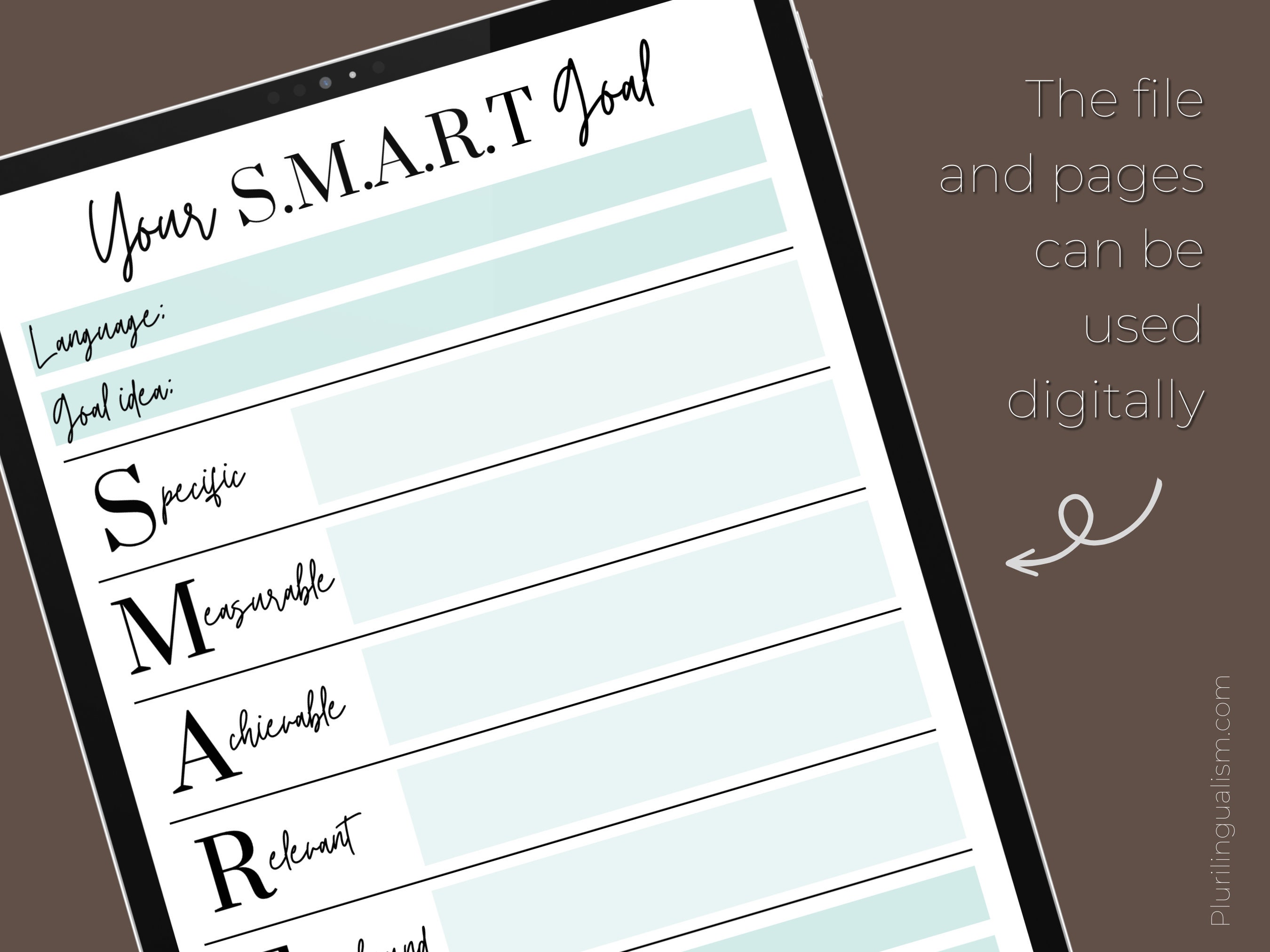 SMART Language Goals Printable | Goal Help, Foreign Language Goal ...