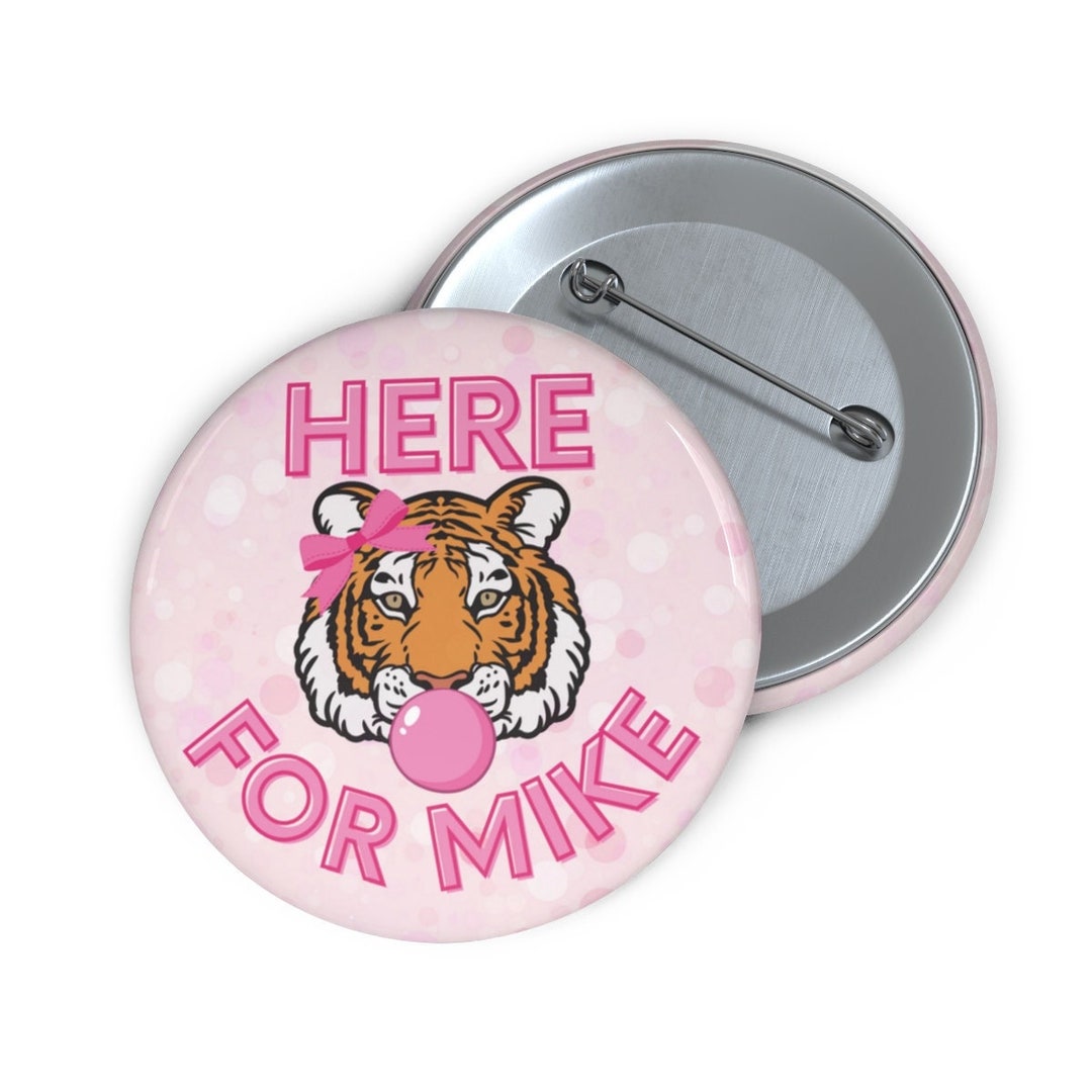 LSU Tiger Gameday Mike the Tiger Button 2.25in - Etsy