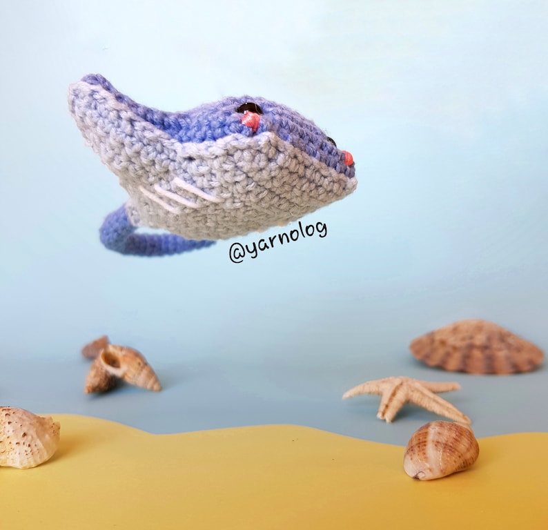 Crochet Stingray Digital Pdf English Amigurumi Pattern Big or - Etsy