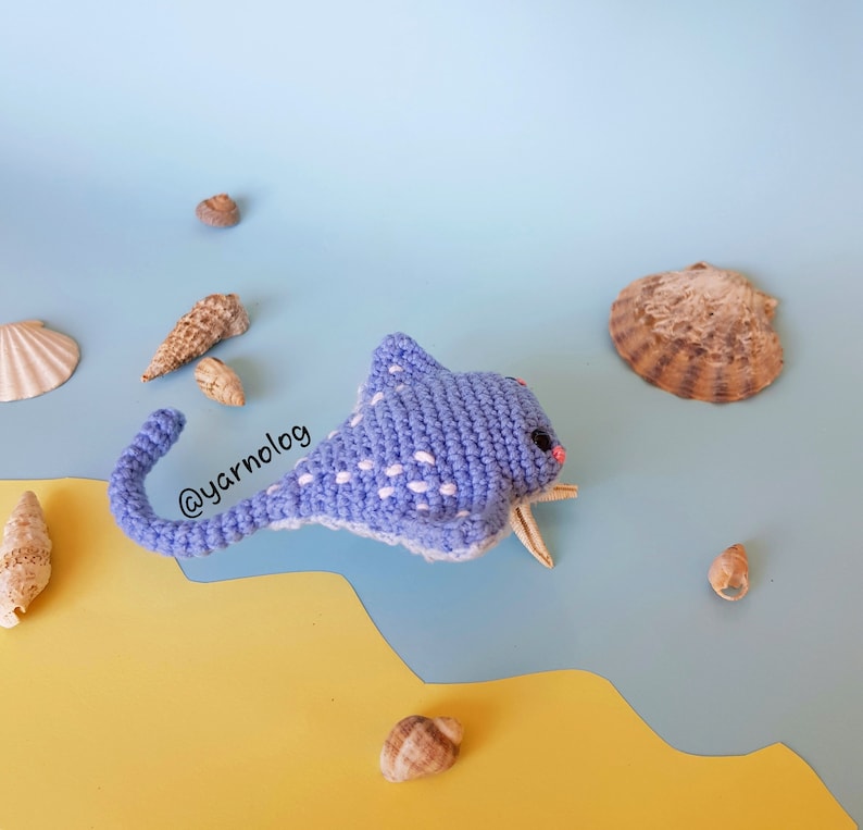Crochet Stingray Digital Pdf English Amigurumi Pattern Big or - Etsy