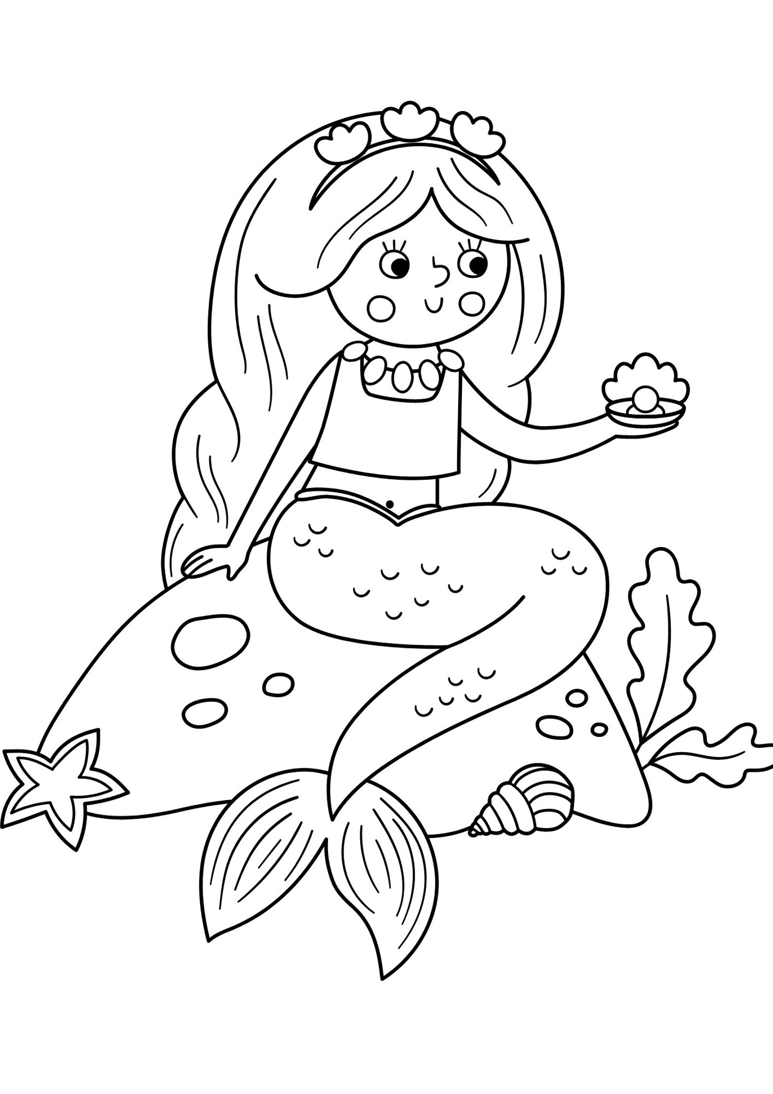 50 Printable Mermaid Colouring Pages Digital PDF Download Mermaid Games ...