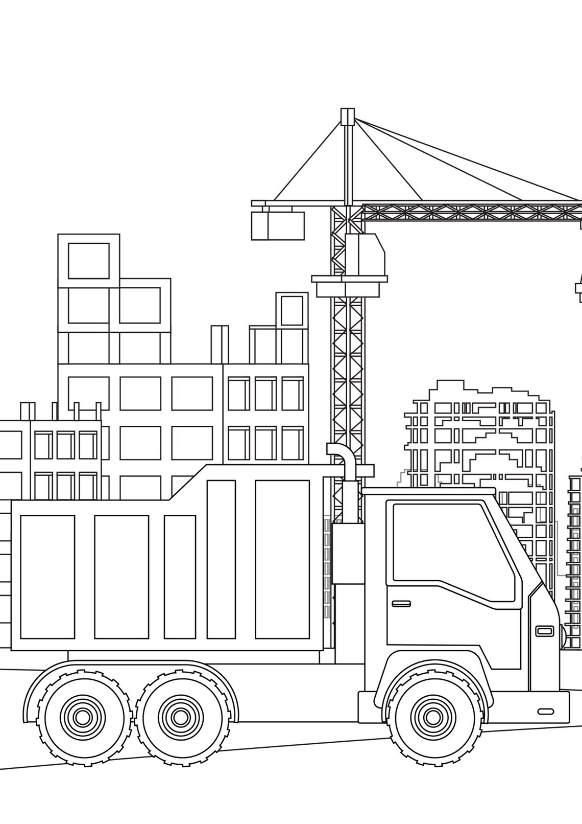 55 Printable Construction Colouring Pages - Digital Download ...