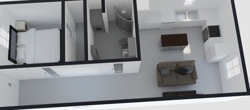 14X32 Tiny Home Floor Plan (floor Plan Only) - Etsy